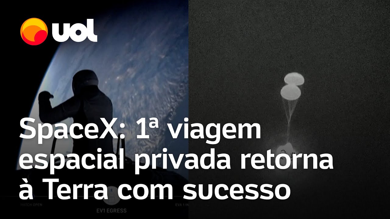 Após feito histórico, tripulação da 1º missão espacial privada retorna ...