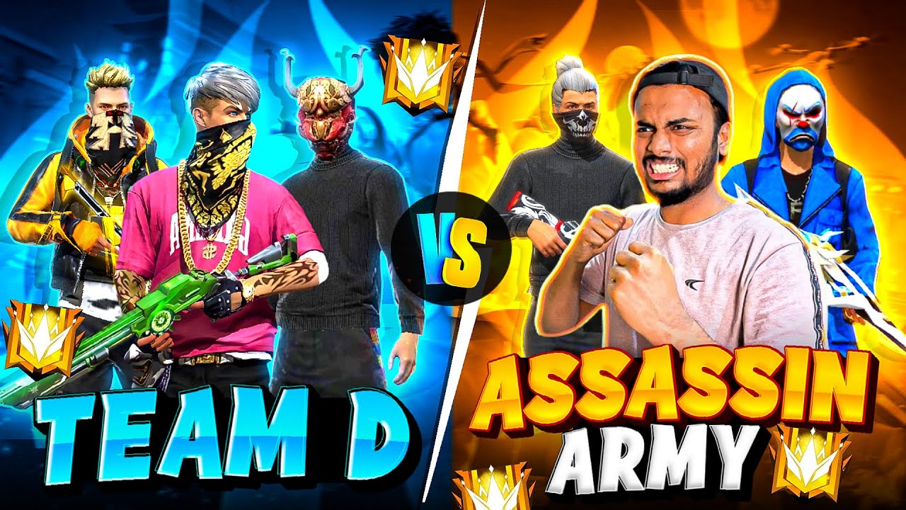 Team D vs Assassin Army - Garena Free Fire💥SAMSUNG A3,A5,A6,A7,J2,J5,J7 ...