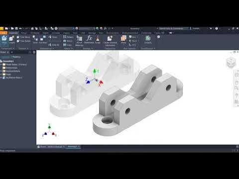Autodesk Inventor Tutorial : Pipe Clamp (Part 1) - YouTube