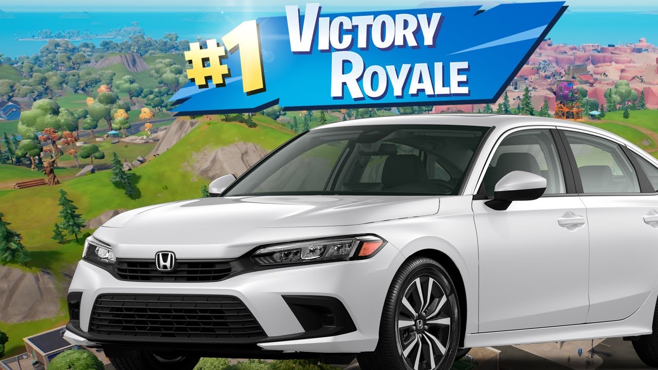 Using Honda Civics to WIN in FORTNITE - YouTube