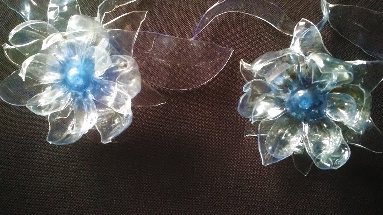 CARA MEMBUAT BUNGA DARI BOTOL BEKAS AIR MINERAL - YouTube