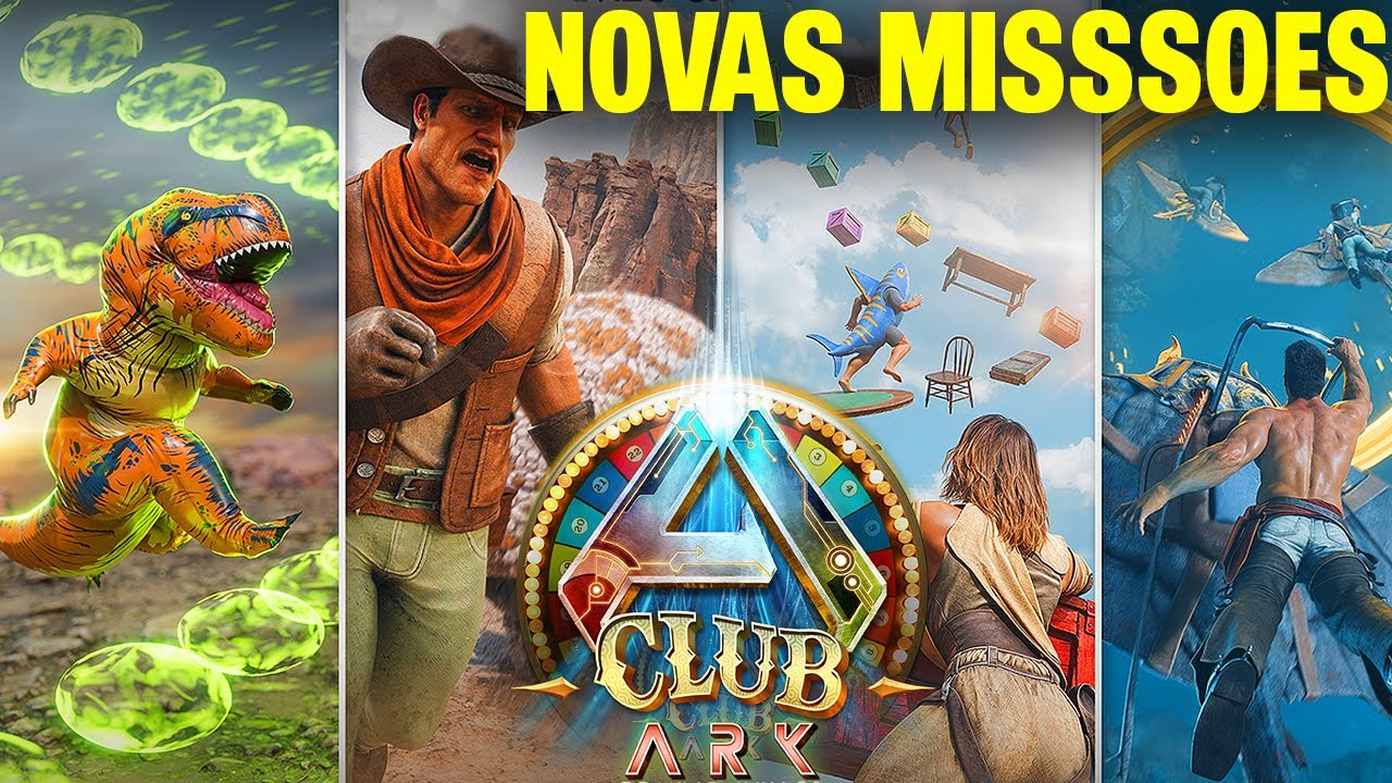 NOVO CLUB ARK CHEGANDO!!! AR:Survival Ascended - YouTube