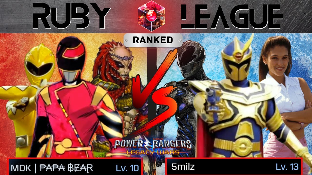 Power Rangers Legacy Wars | Ranked Ruby League Battle | Red Solar ...