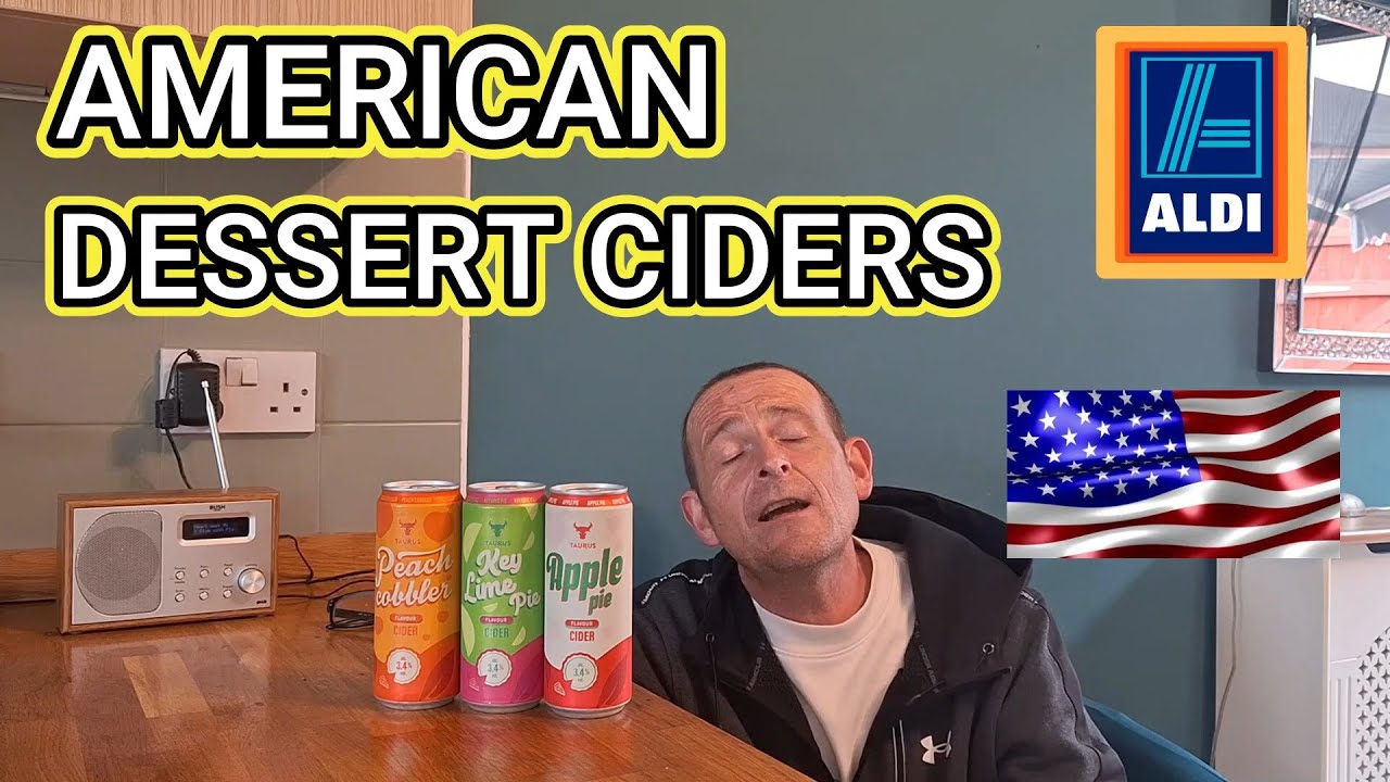 Aldi Three American Dessert Flavoured Ciders - YouTube
