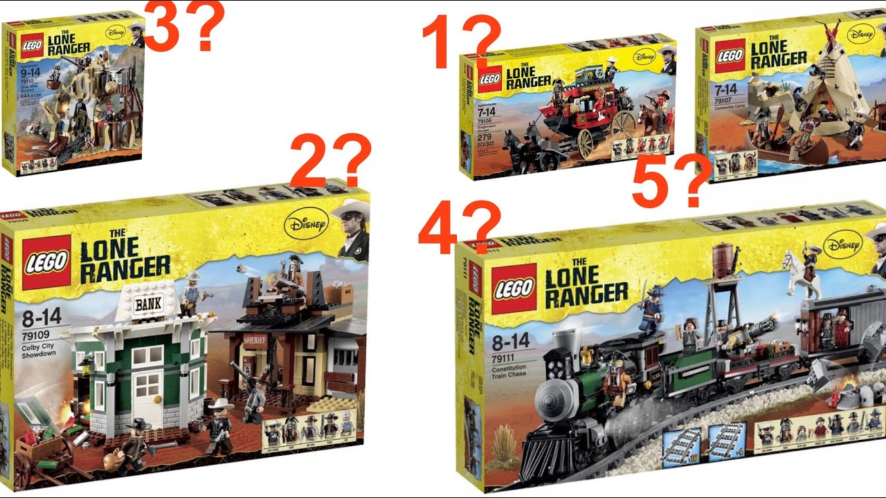 Top 5 LEGO Lone Ranger Sets! - YouTube