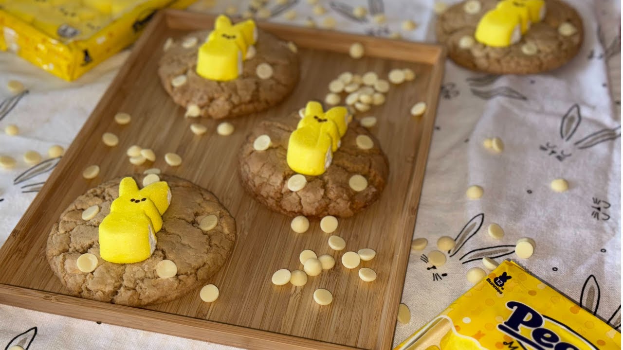 White Chocolate Peeps Cookies - YouTube