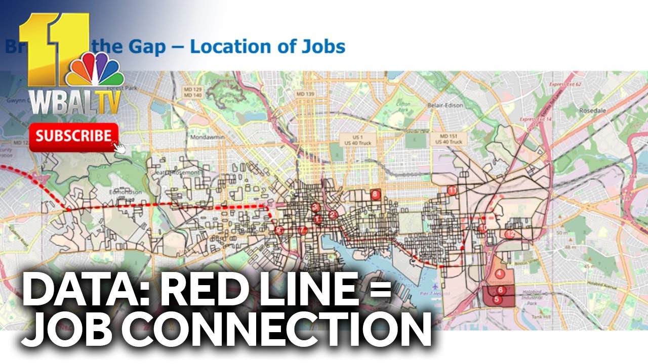 Data: Red Line would improve access to jobs - YouTube