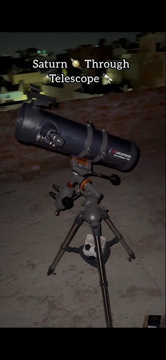 Saturn🪐 Caught Through Celestron AstroMaster 130eq #shorts #astronomy - YouTube