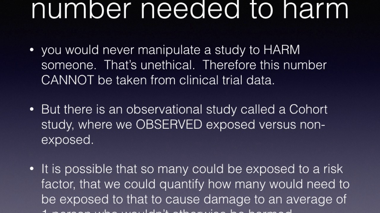 NNT vs NNH: USMLE *Biostatistics-7 - YouTube