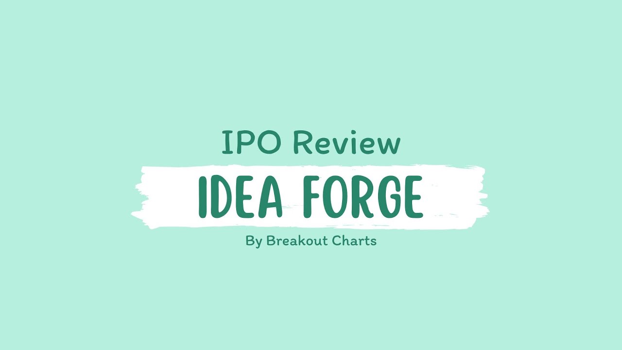 IPO Review - IdeaForge Technologies #ipo #iporeview #investing #drones ...