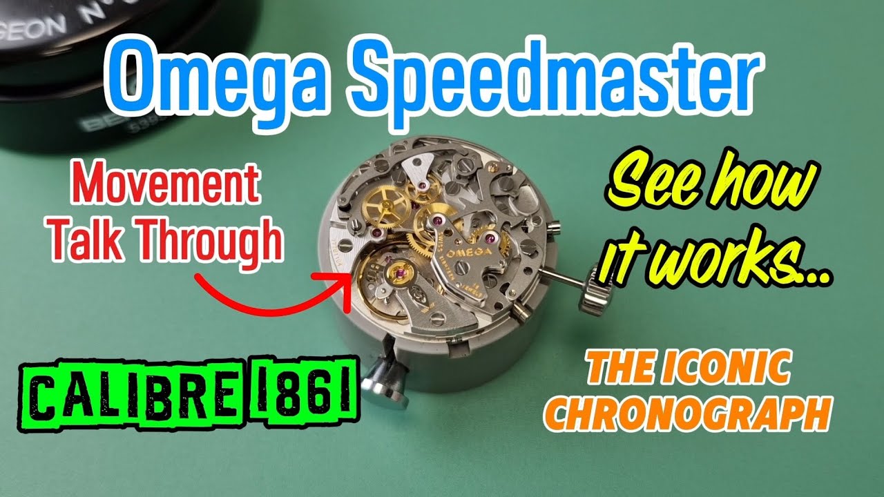 Check out how a chronograph watch works! Omega Speedmaster 1861 ...