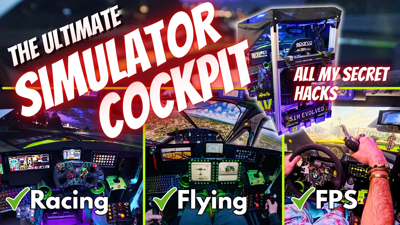 My Insane Sim Racing & Flight Setup | Motion Rig Tour - YouTube