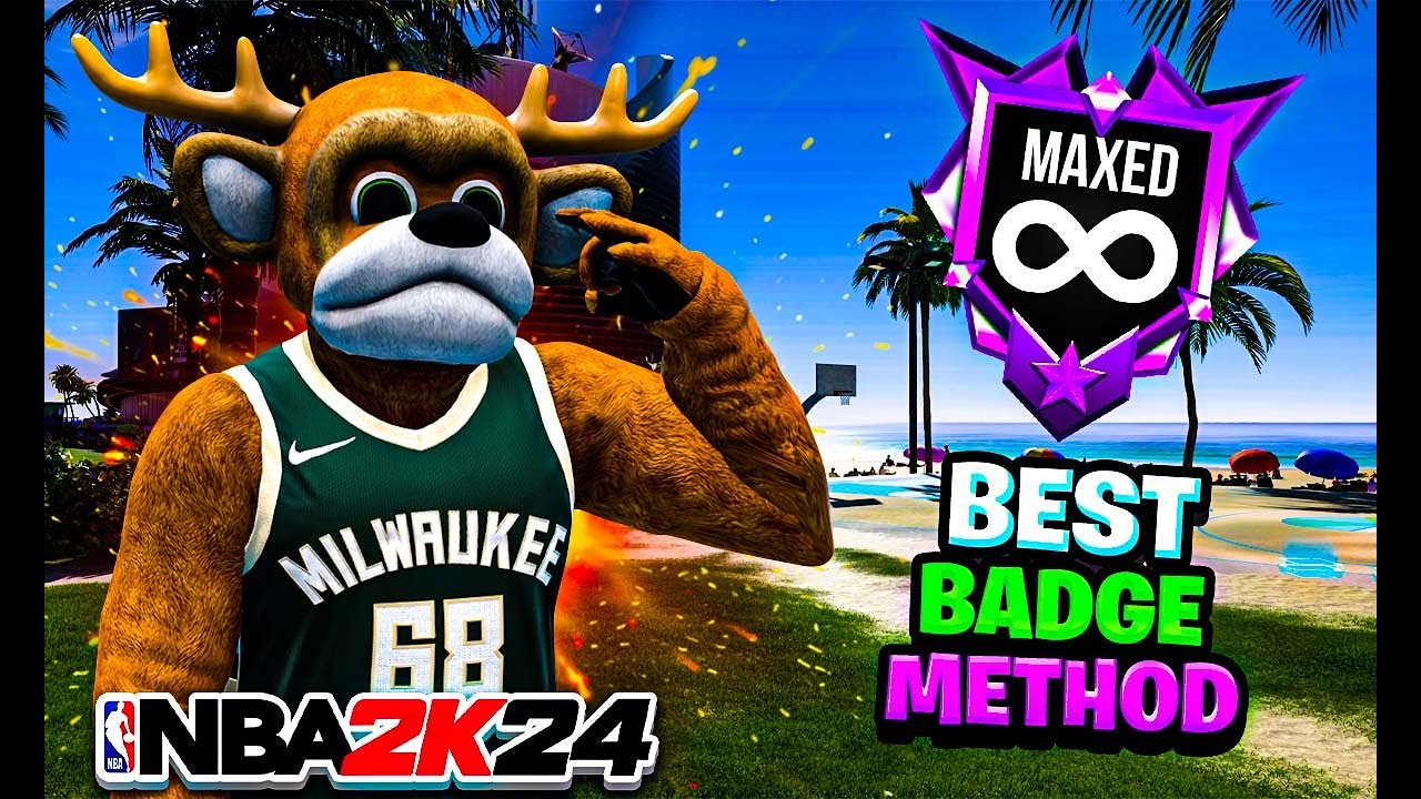 HOW TO GET ALL YOUR BADGES & HIT 99 OVERALL FAST & EASY ON NBA 2K24 ...