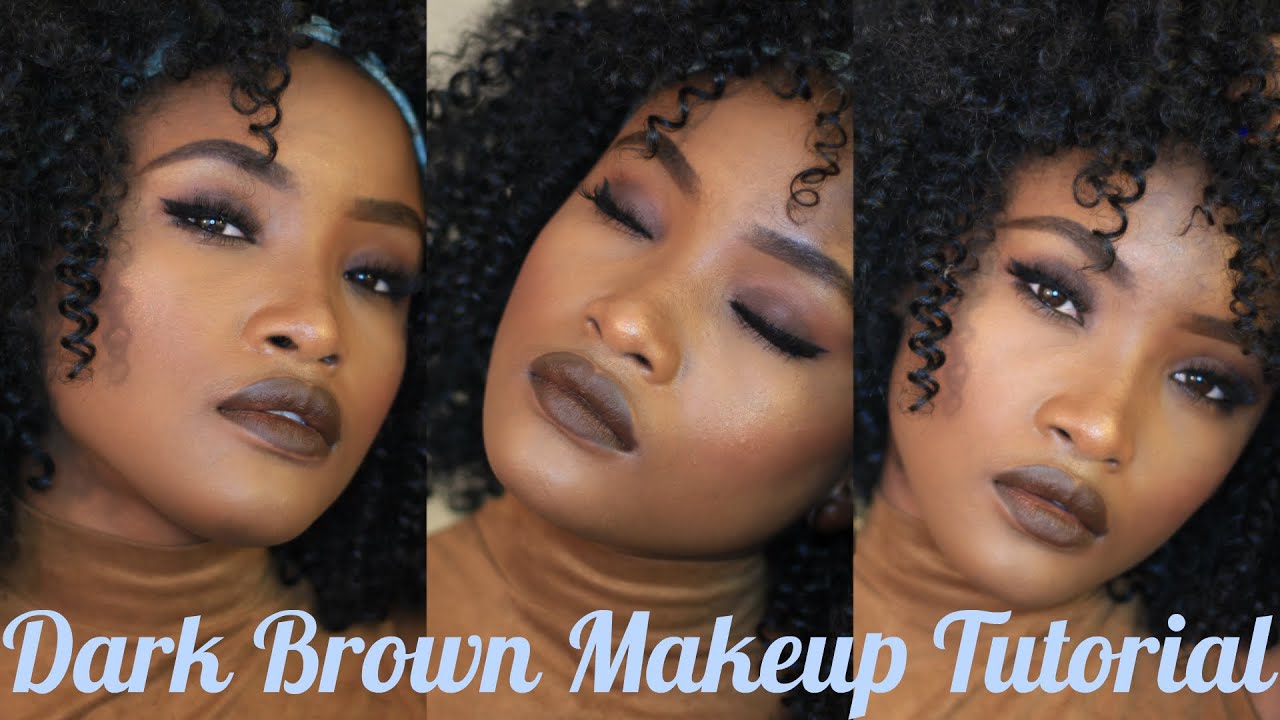 Dark Brown Smokey Eye Makeup Tutorial Kemiixo Youtube