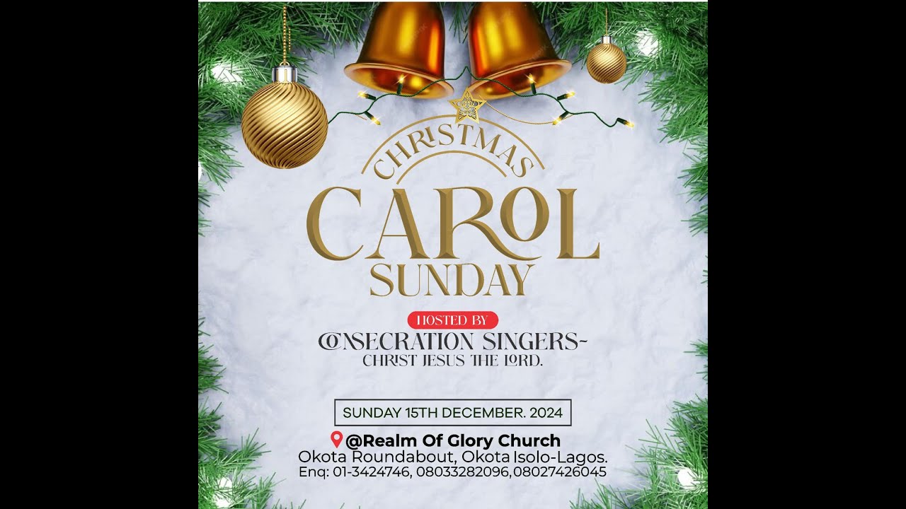 CHRISTMAS CAROL SUNDAY - YouTube