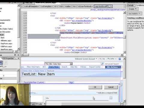 Data View Web Part - AutoFill a Form - YouTube