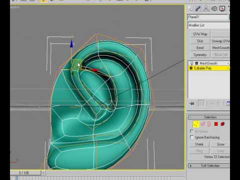 Tutorial Modelado de Oreja 3dsmax [Muy facil y rapido] - YouTube
