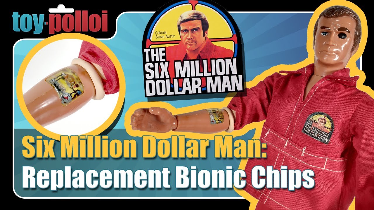 Six Million Dollar Man replacement Bionic Arm Chips - Toy Polloi - YouTube
