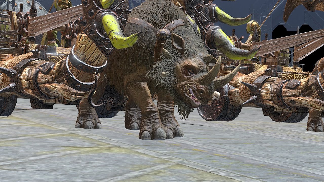 Gnoblar Scraplauncher vs Warriors of Chaos - Total war Warhammer 3 ...