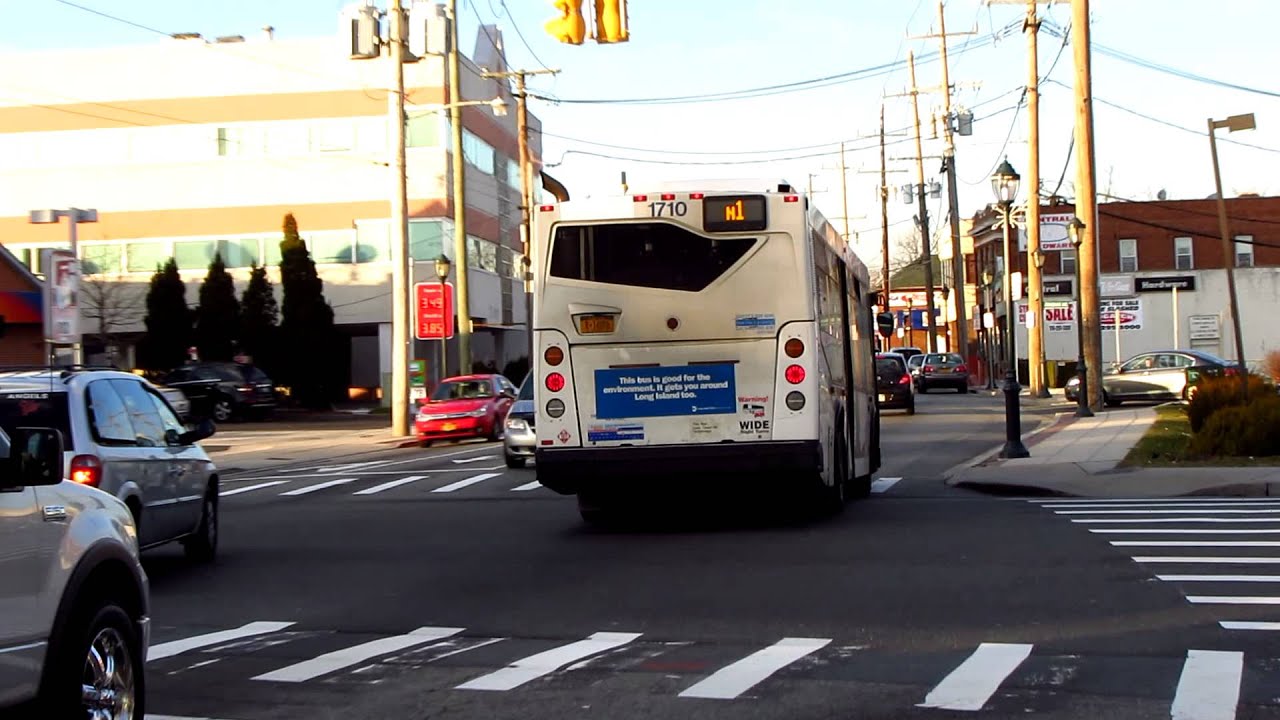 MTA Long Island Bus: Orion VII CNG 1710 on the N1 - YouTube