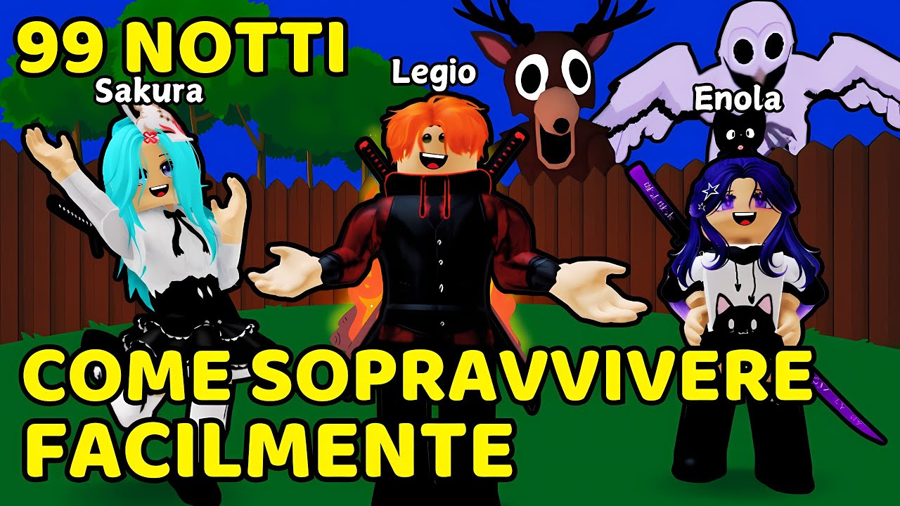 COME SOPRAVVIVERE 99 NOTTI NELLA FORESTA! - ROBLOX ITA - YouTube
