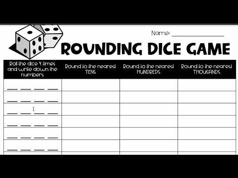 Rounding Dice Game - YouTube