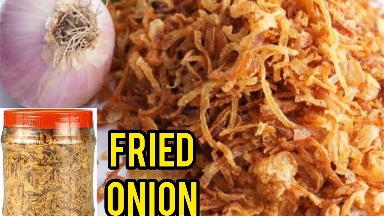 Crispy Fried Onion for Cooking and Topping - By Spice and Bites - YouTube
