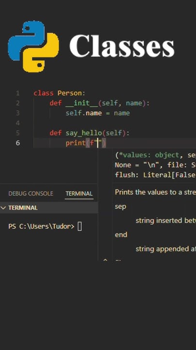 Python Classes In 20 Seconds 🔥👨‍💻 Shorts Python Programming Coding Learnpython Class 