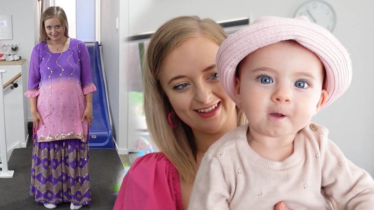 GETTING READY FOR OUR BIG DIWALI EVENT | Sharara Suit Vlog - YouTube