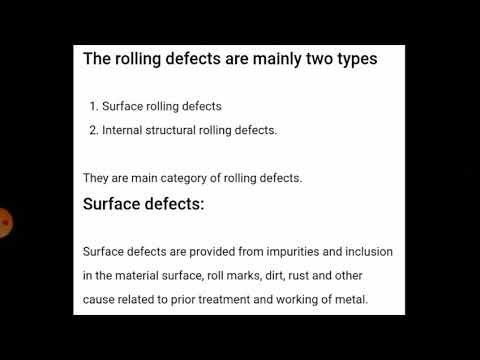 Rolling defects & it's remedies - YouTube