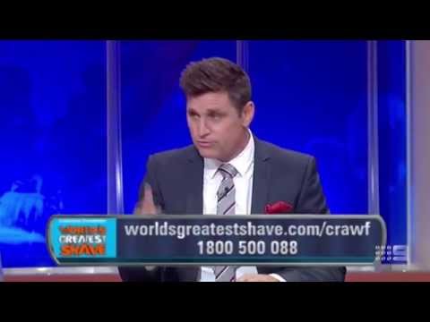 Crawf gets brave for World's Greatest Shave! - YouTube