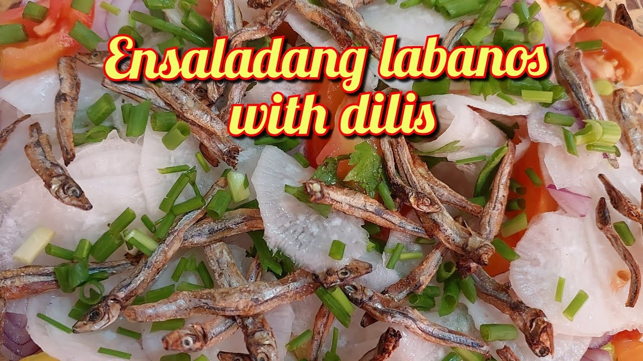 radish salad with dilis(ensaladang labanos with dilis) - YouTube