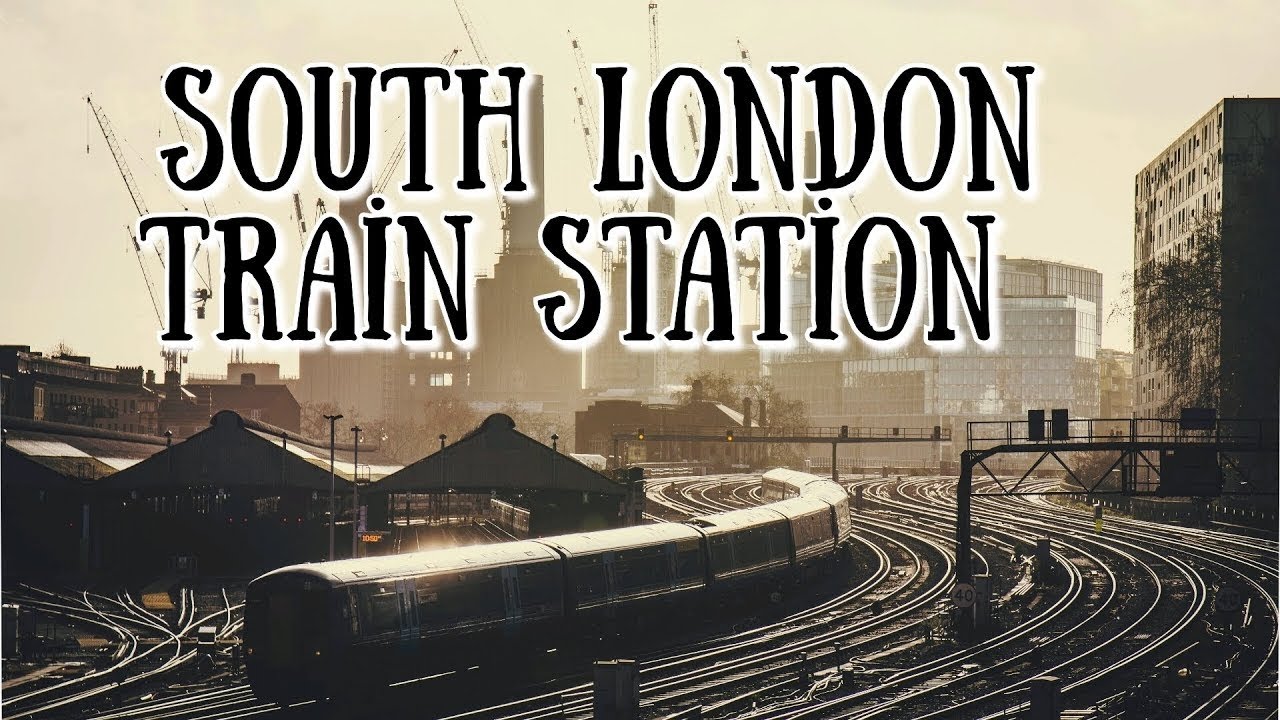 Black Screen | South London Train Station | Relaxing Ambiance Sound ...