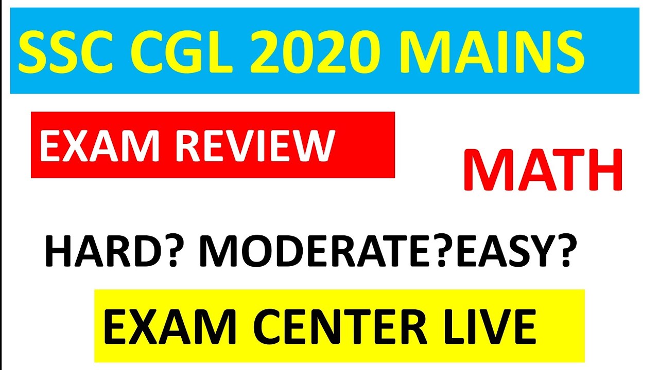SSC CGL TIER-2 MATH PAPER REVIEW || SSC CGL MAINS ANALYSIS || MODERATE ...