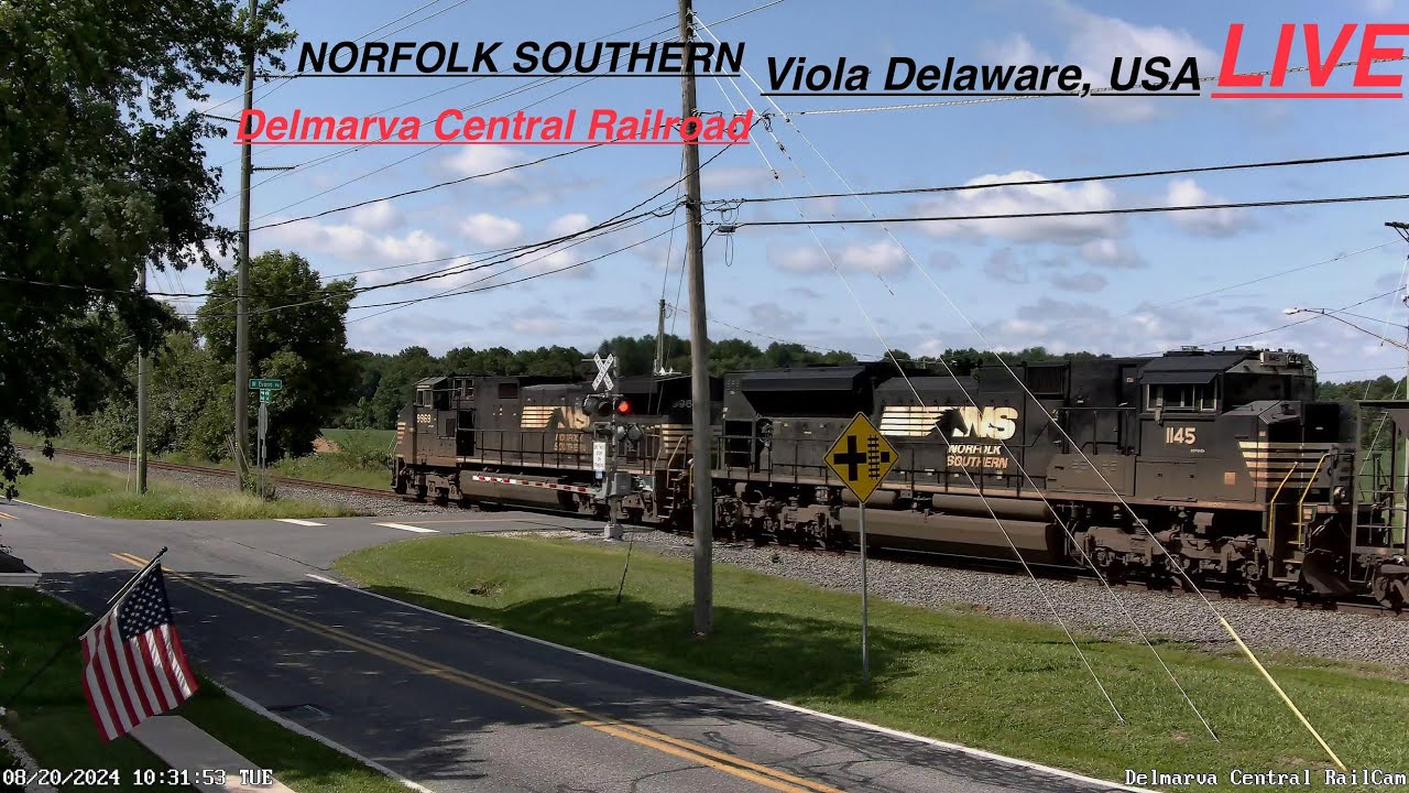 Viola Delaware USA, Delmarva Central Railroad RailCam LIVE - YouTube