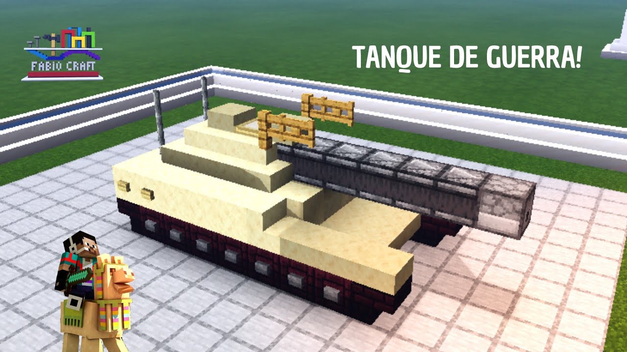 [MINECRAFT] 💥TANQUE de GUERRA no minecraft simples e prático - YouTube