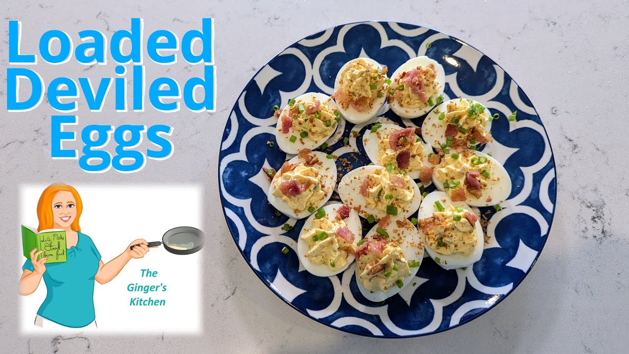 Loaded Deviled Eggs, Great for holiday parties! - YouTube