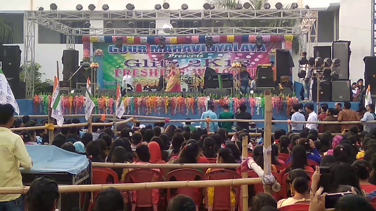 Gour college freshers welcome program 2018 - YouTube