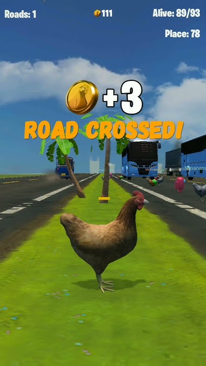 chicken road crossing game #shorts - YouTube