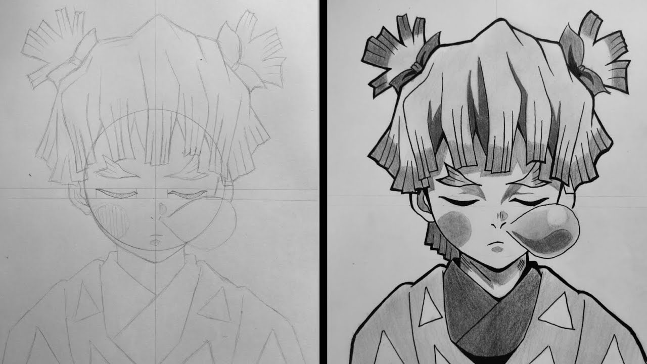 How To Draw Zenitsu Easy For Beginners [DEMON SLAYER] - YouTube