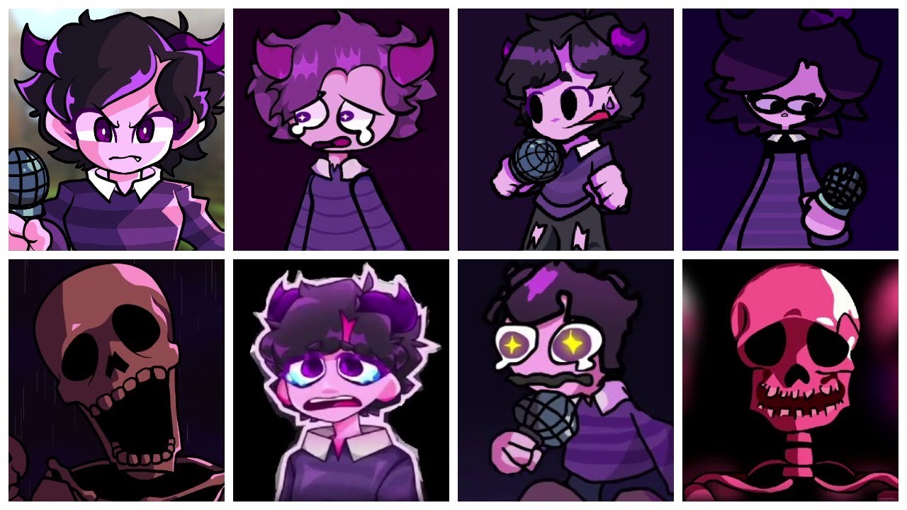 All JellyBean VS Skeletons Mods in FNF | Atrocity Song - YouTube