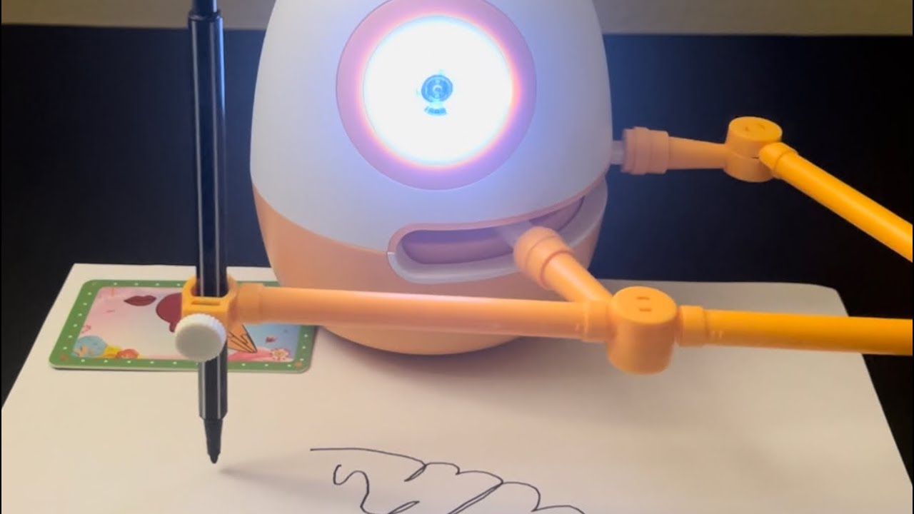 Eggy Robot teacher drawing toy - YouTube