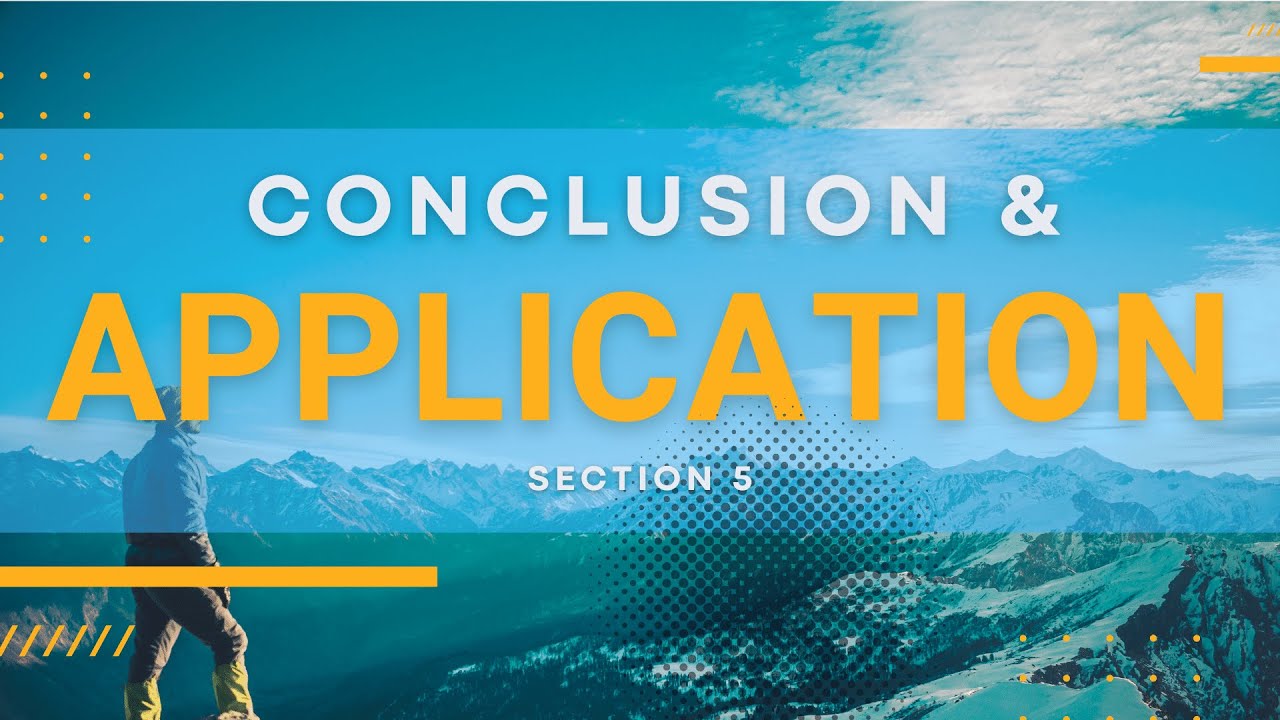 Lesson 1.1 (Section 5): Conclusion and Practical Application - YouTube