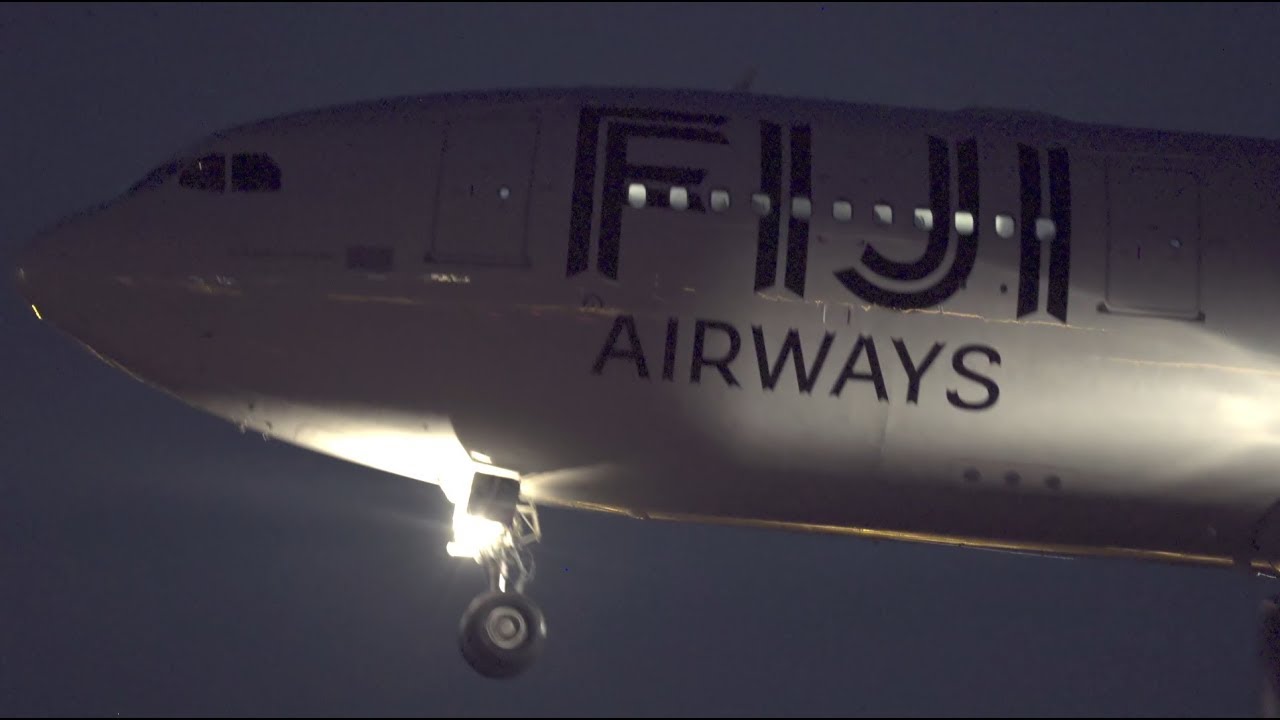 Fiji Airways Airbus A330-200 DQ-FJP Landing at NRT 16L - YouTube