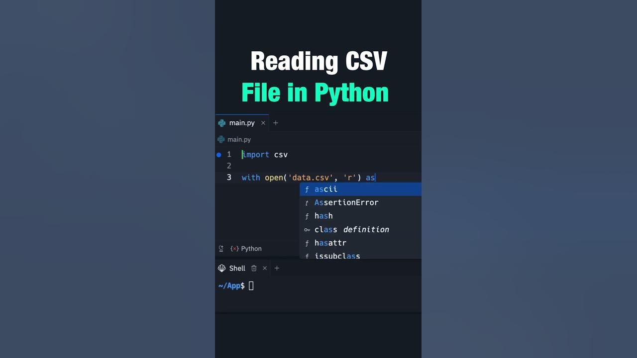 Reading Csv File In Python Softlinks Python Softwaredevelopment Youtube 