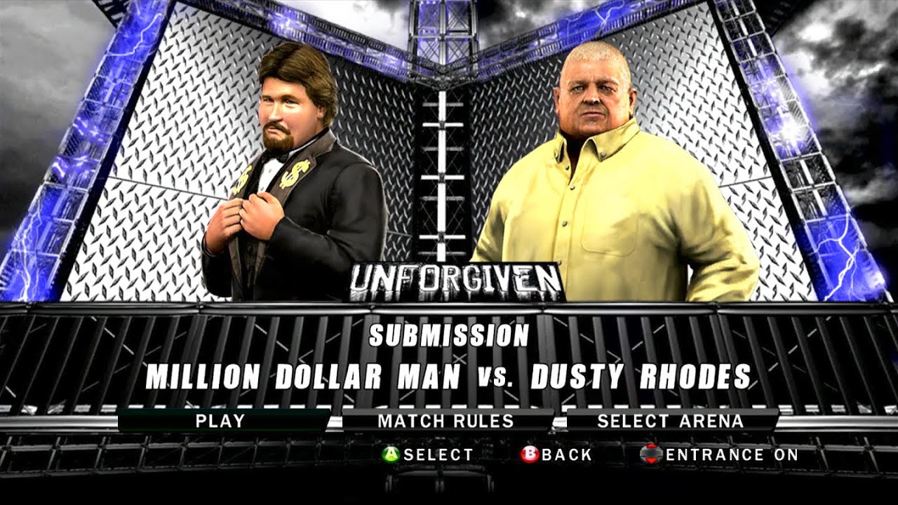 WWE SmackDown vs. Raw 2010 | Million Dollar Man vs. Dusty Rhodes - YouTube