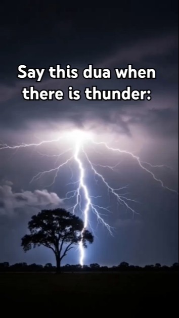 Dua when hearing thunder #Islam #Dua - YouTube