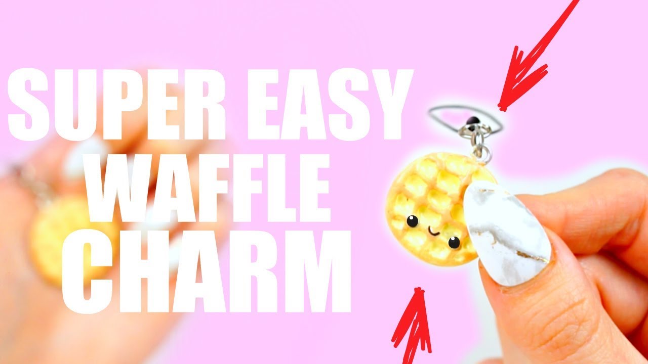 SUPER EASY WAFFLE CHARM TUTORIAL - YouTube