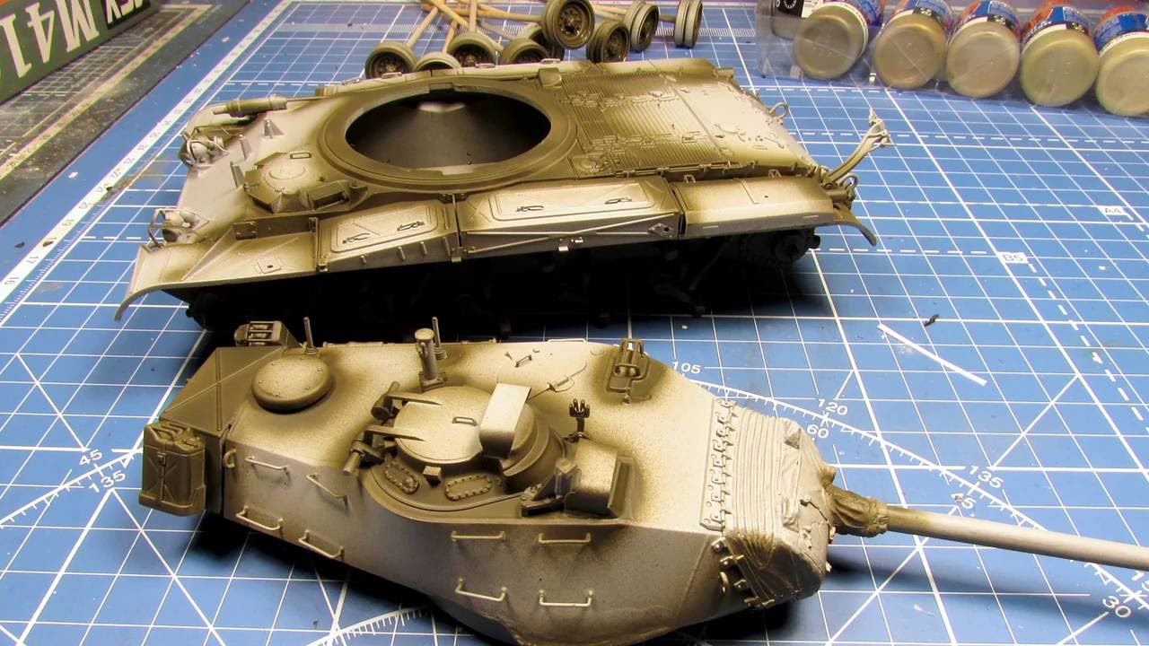 35s41 AFV Club Танк M41G Walker Bulldog NATO Масштаб 1/35 Часть 3 - YouTube