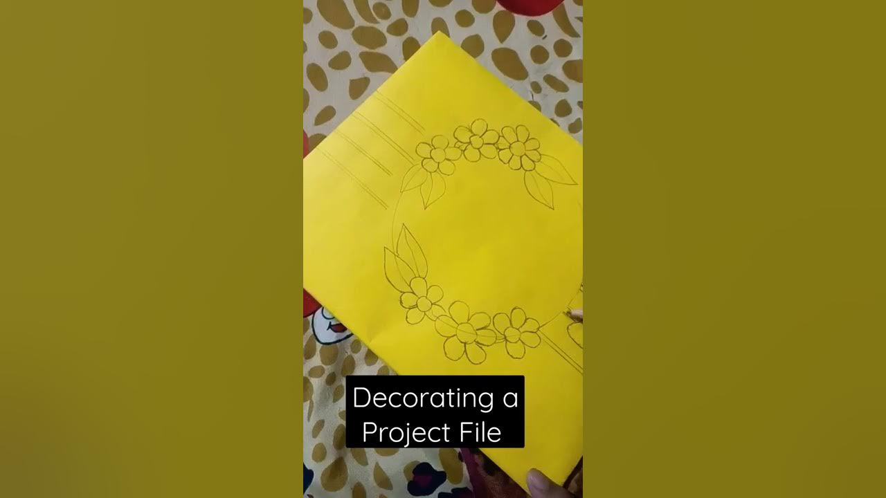 How to Decorate a Project File| School Project Decoration Ideas|# ...
